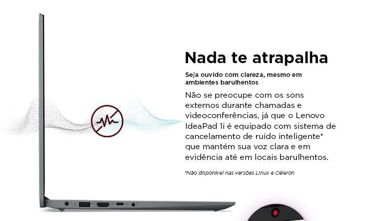 Notebook Lenovo Ultrafino IdeaPad 1i i7-1255U, 12GB, 512GB Notebook Lenovo Ultrafino IdeaPad 1i i7-1255U, 12GB, 512GB